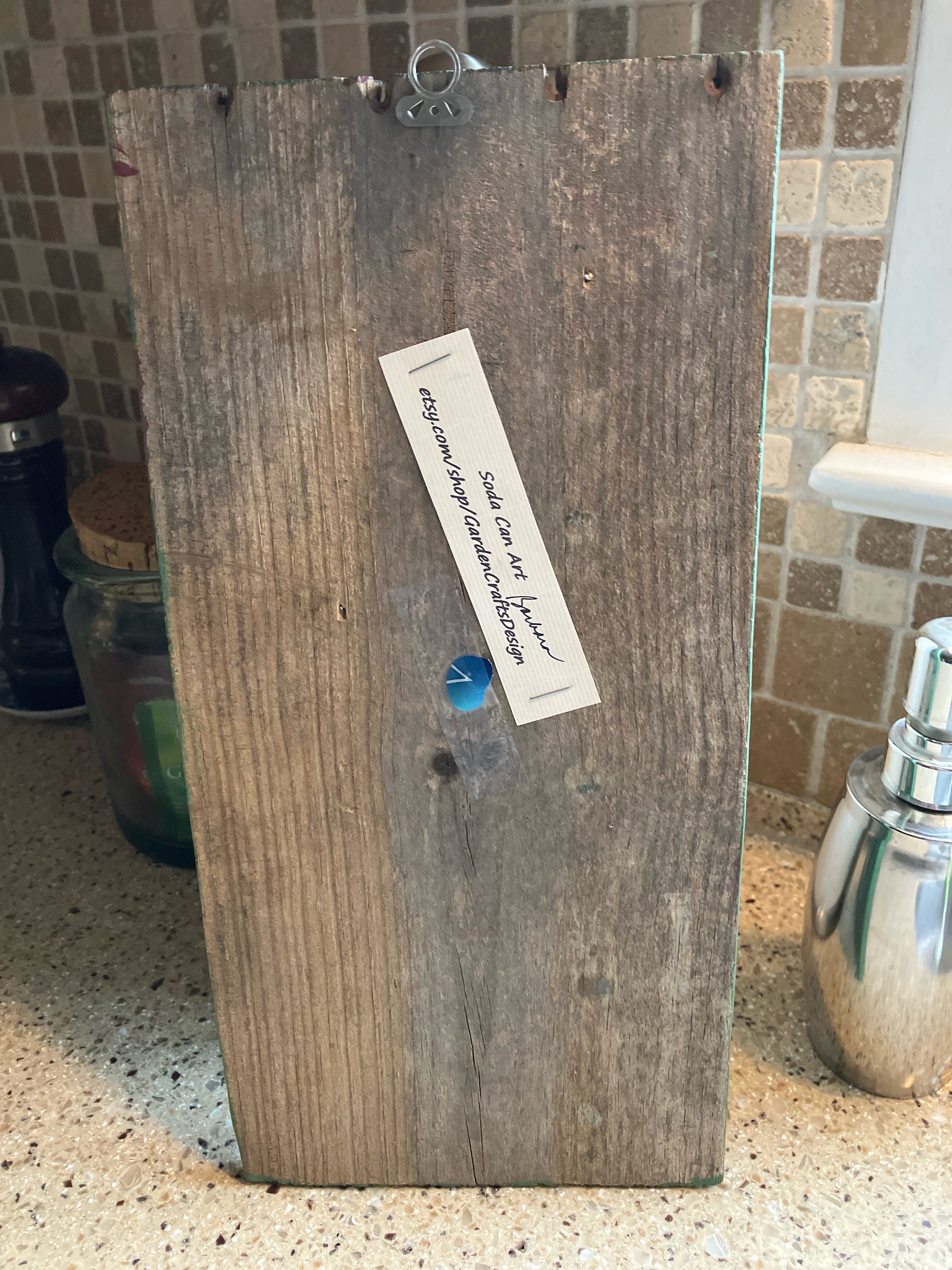 Sprite Soda Can Art - Flower Pot Sign - Unique, Handmade Wall Art! - Etsy