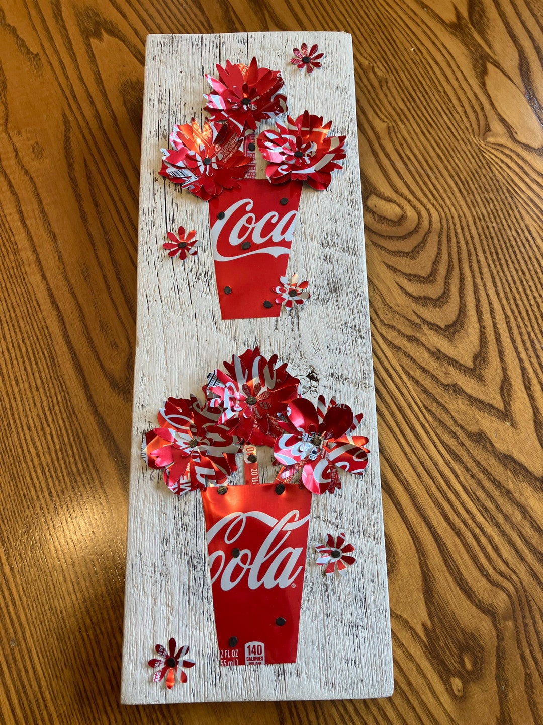 Coca-cola Pots of Flowers Sign - Etsy