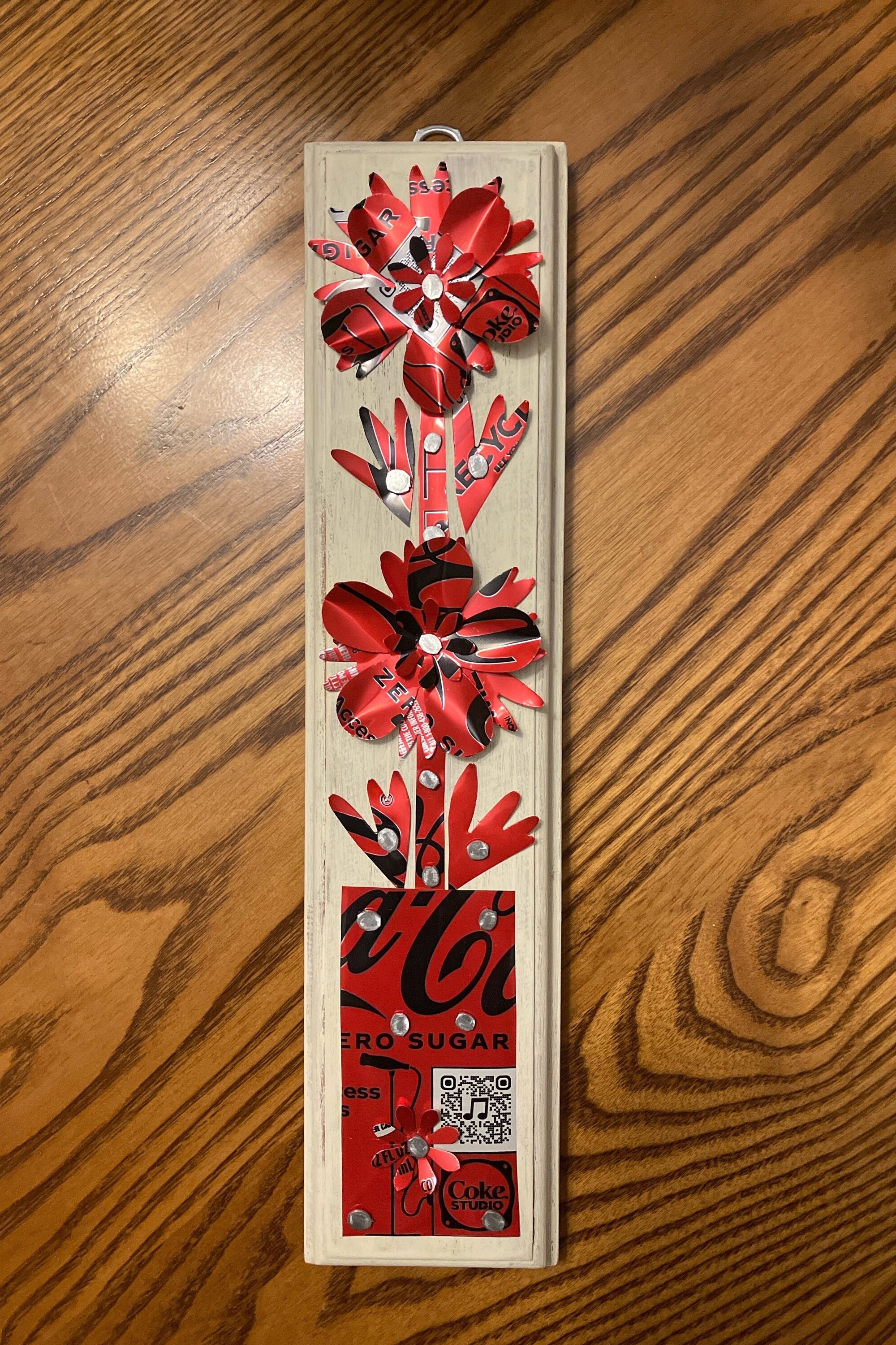 Coke Zero Soda Can Art Pot of Flowers Sign - Etsy