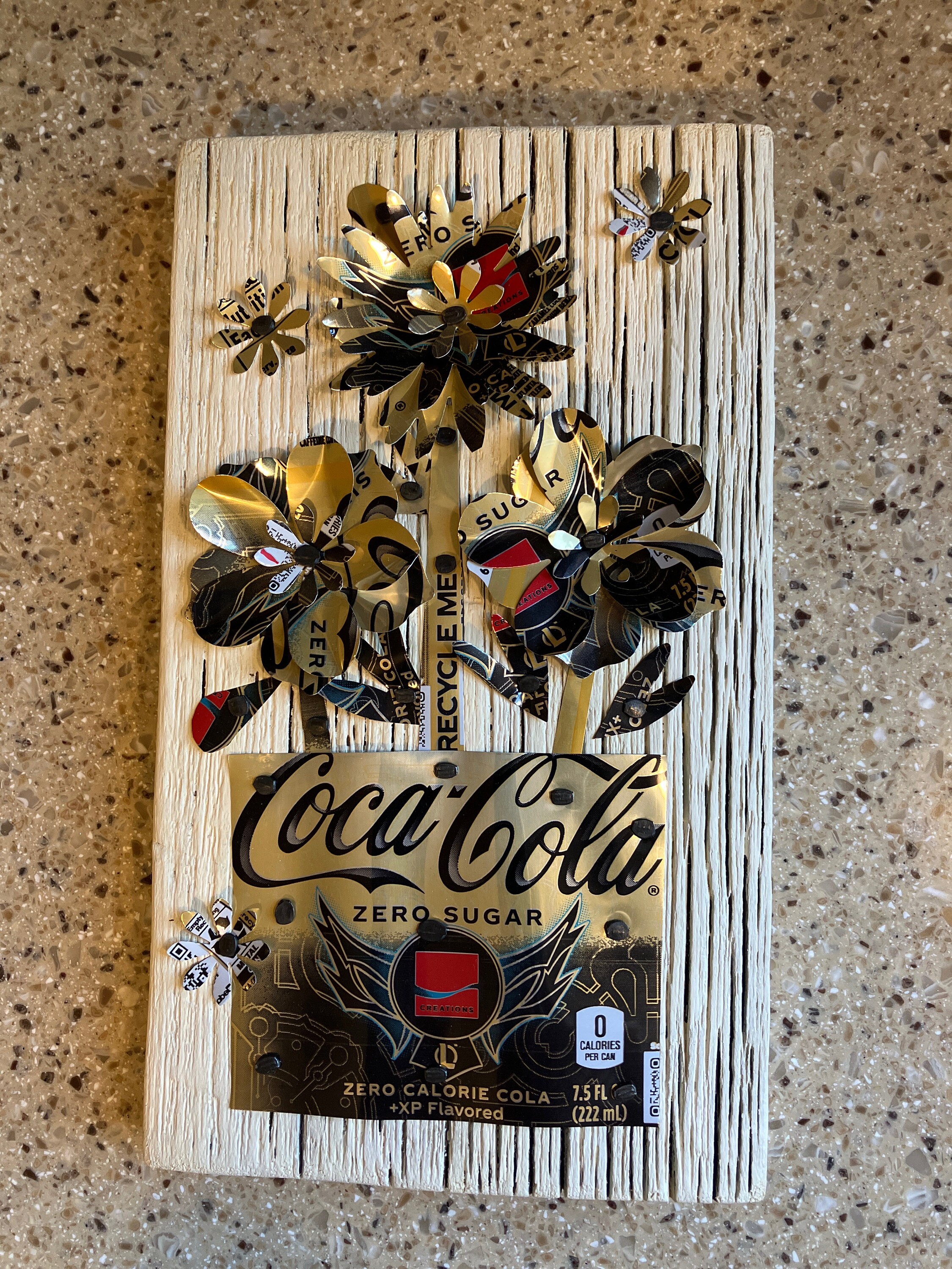 Coca-cola Flower Pot Coke Zero Soda Can Art - Etsy