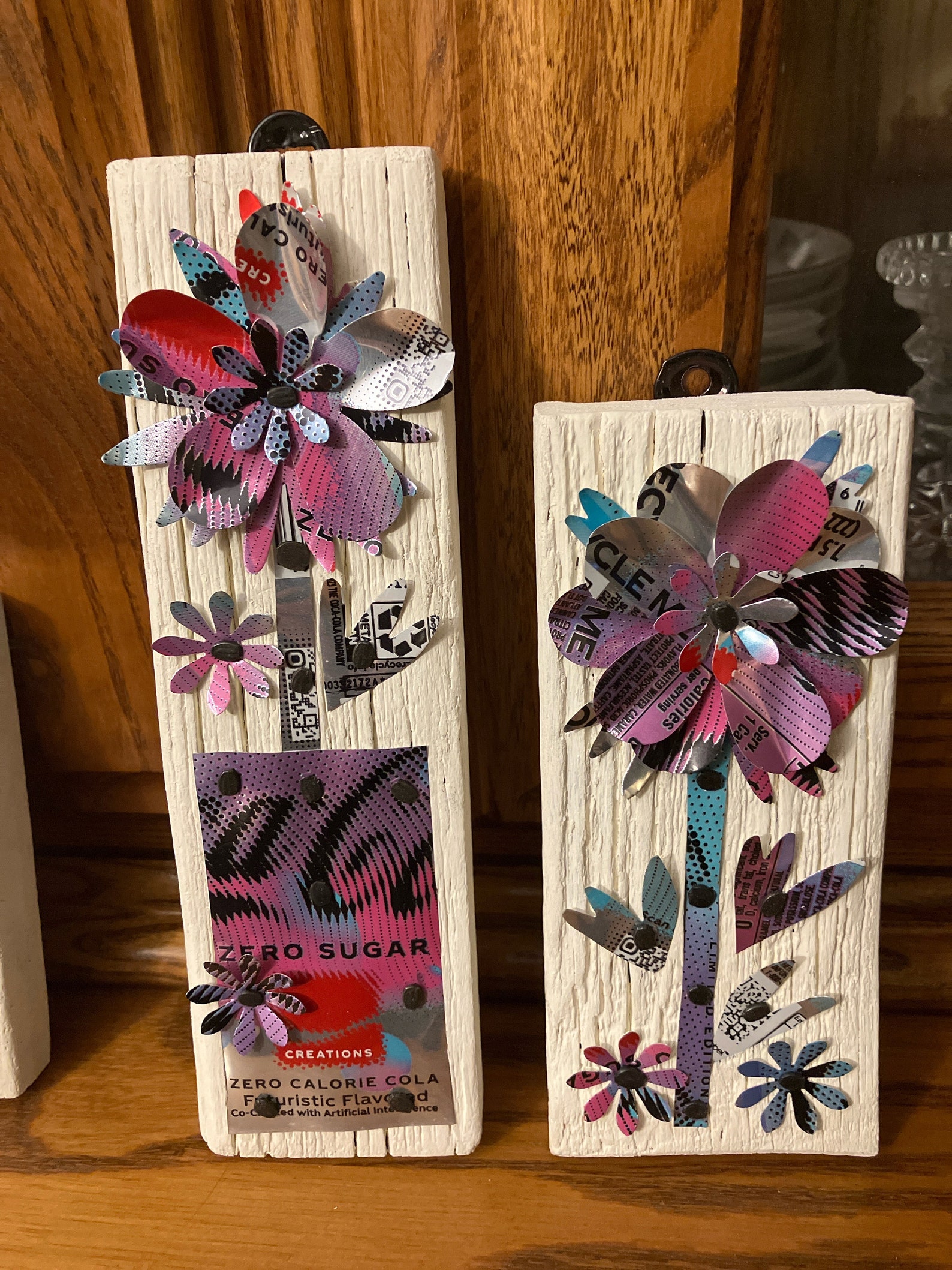 Coca Cola Signs Flower Pots Set of 3 Limited Edition Coke Zero Purple ...