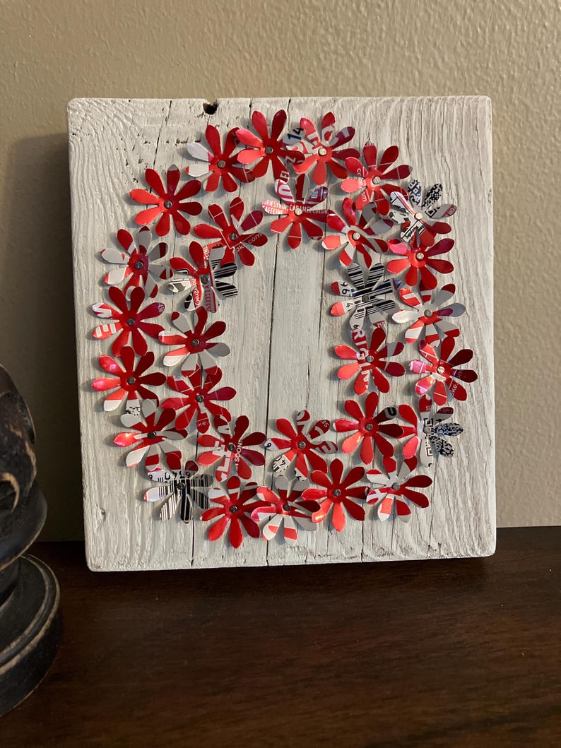 Coca-cola Flower Wreath Handmade Metal Flower Wreath Coke Soda Can Art ...