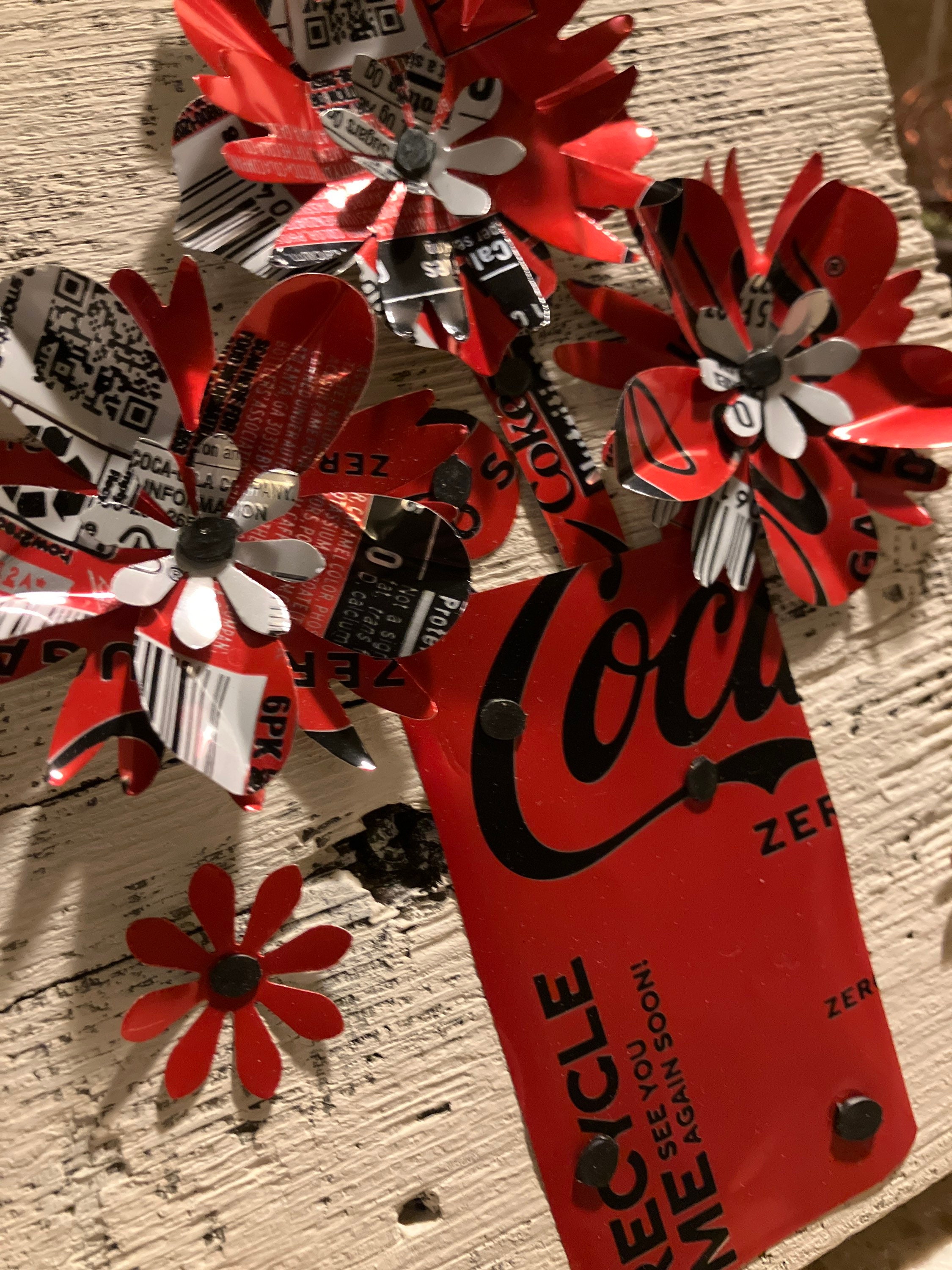 Coke Zero Flower Pot Soda Can Art - Etsy