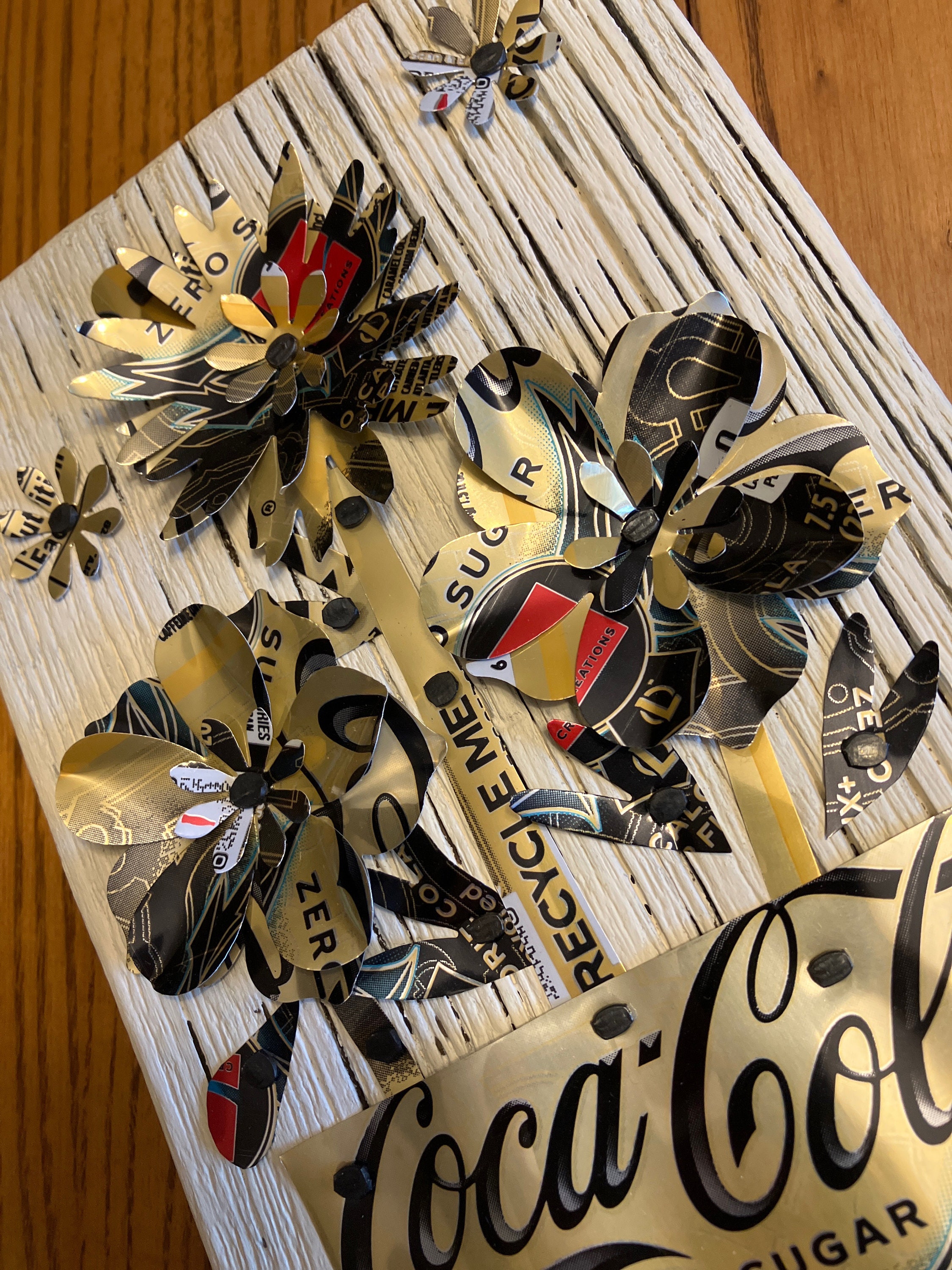 Coca-cola Flower Pot Coke Zero Soda Can Art - Etsy