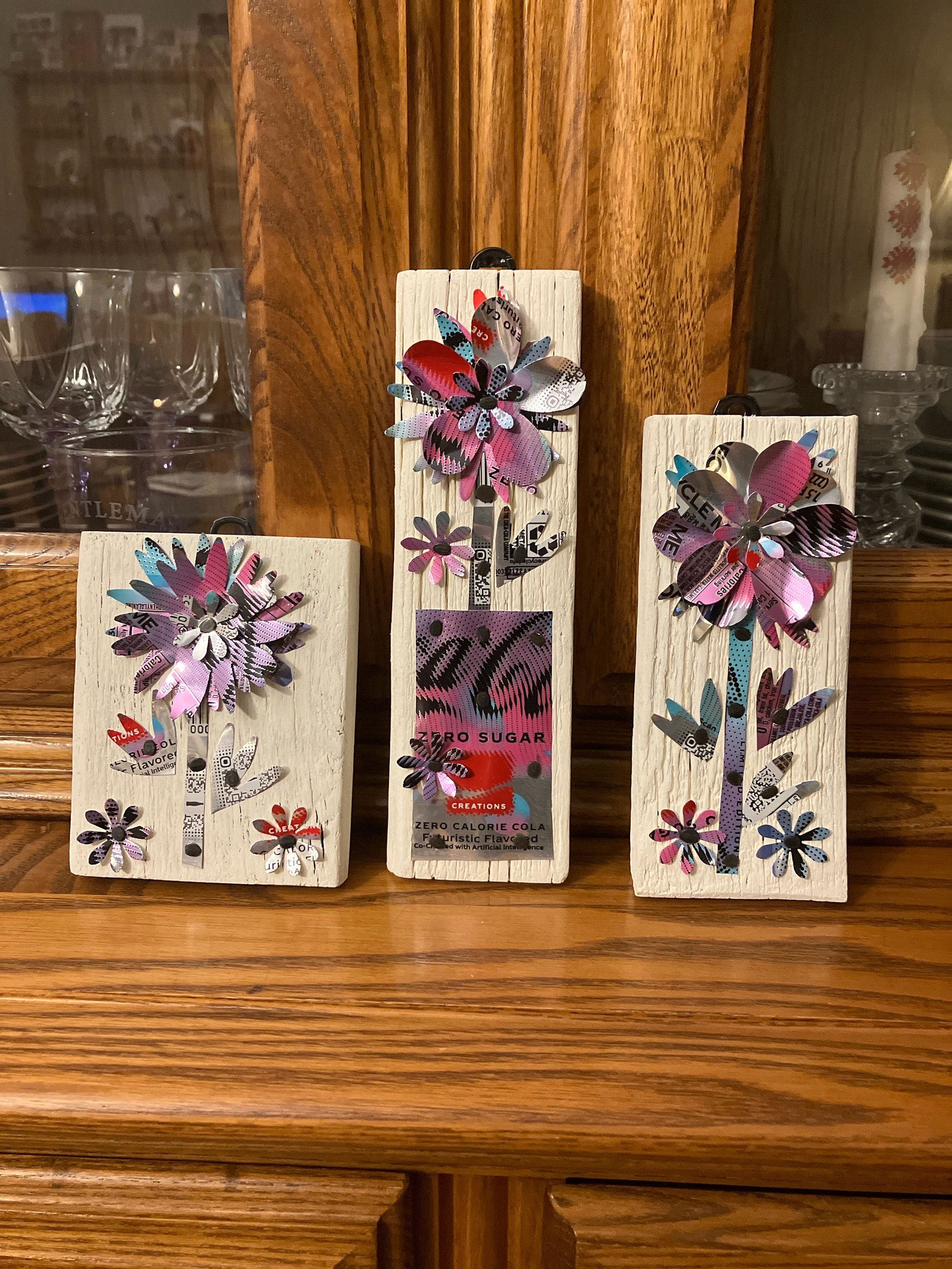 Coca Cola Signs Flower Pots Set of 3 Limited Edition Coke Zero Purple ...