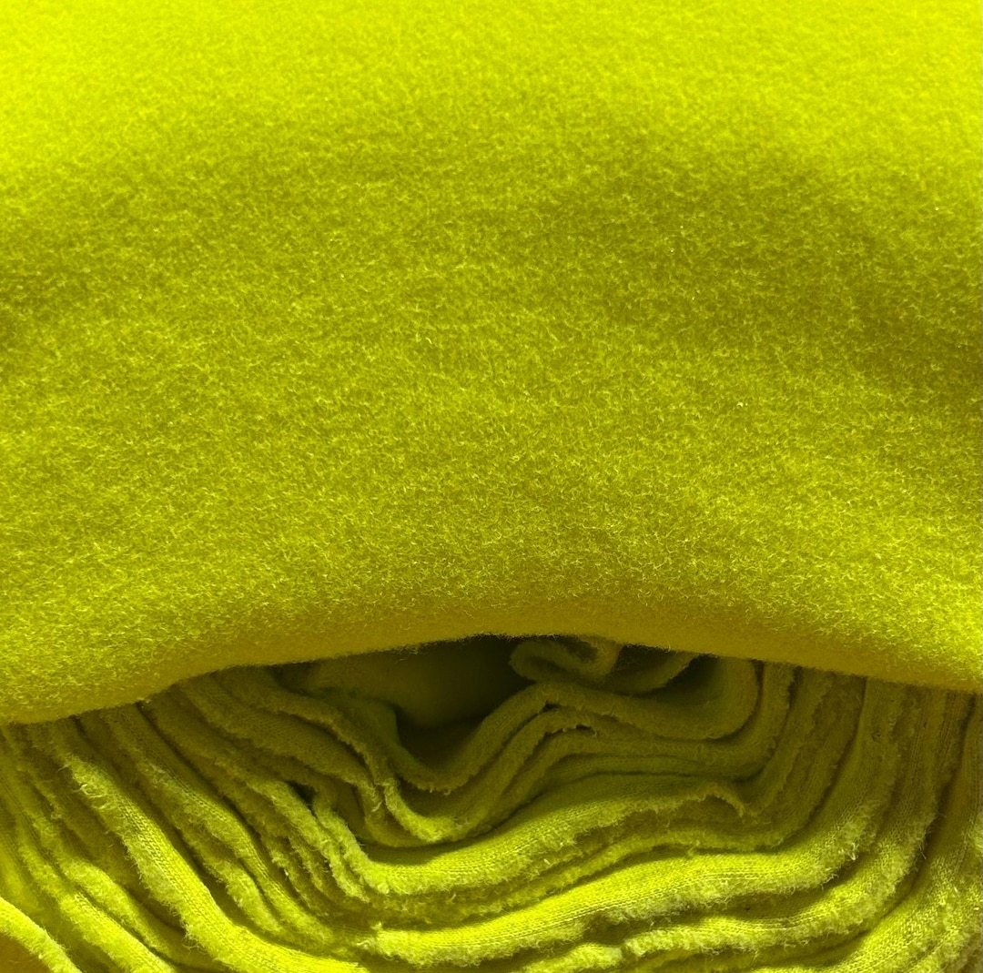 Polartec Fabric - Wind Pro Fleece - High Warmth - Neon Yellow Color ...