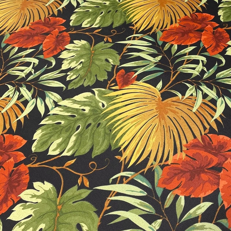 Tropical Print Fabric - Etsy