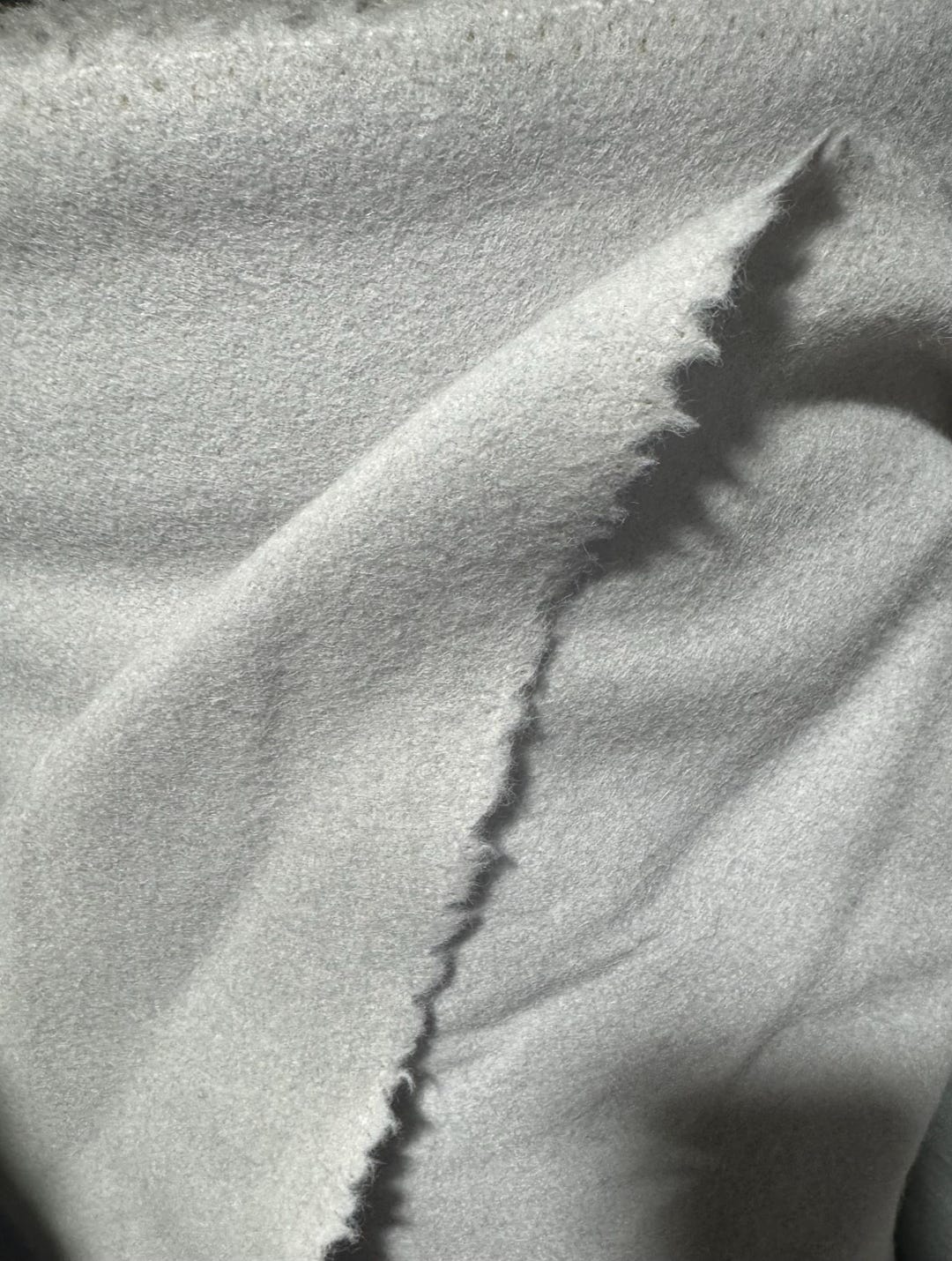 Wool Melton Fabric - Grey Color - by the Yard - Etsy