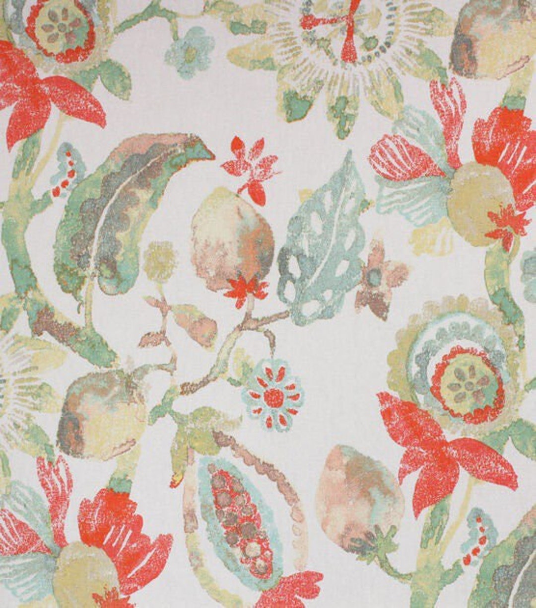 Home Essentials Lightweight Decor Fabric Anastasia Melon 45 - Etsy