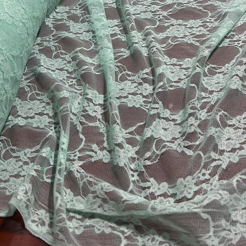 Green Lace Fabric - Etsy