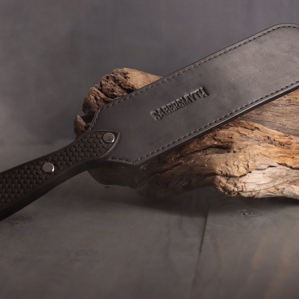 Black Leather Paddle - Etsy