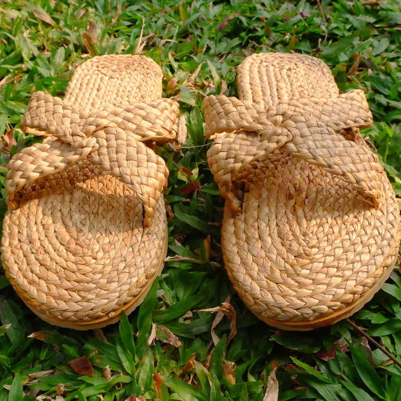 Straw Shoes - Etsy