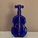 Vintage Cobalt Blue Violin Vase - Etsy