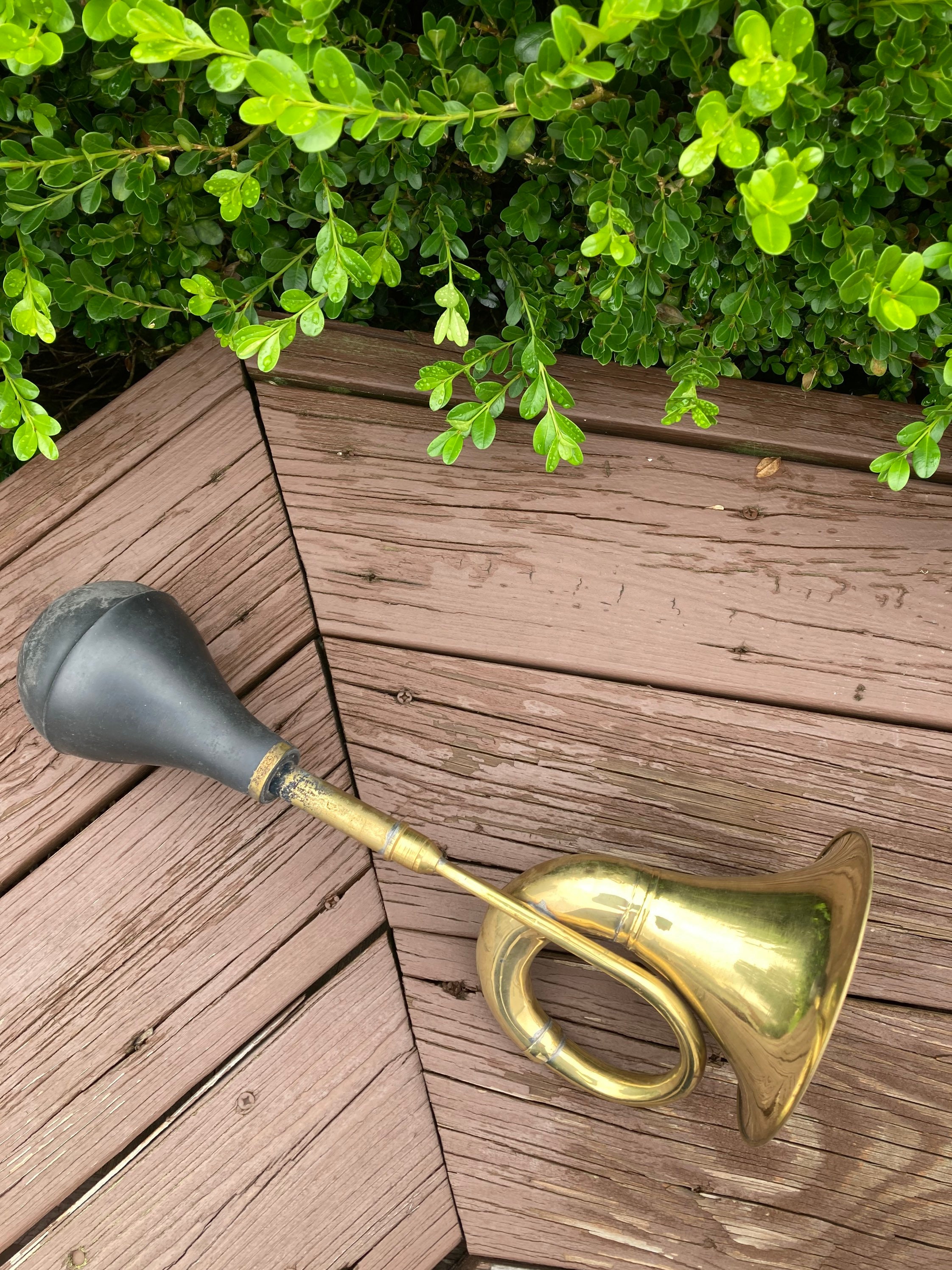 Solid Brass Horn With Squeeze Ball. Horn Works Well and is Nice and ...