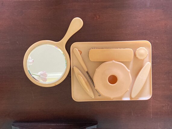 French Ivory Vanity Set | Etsy