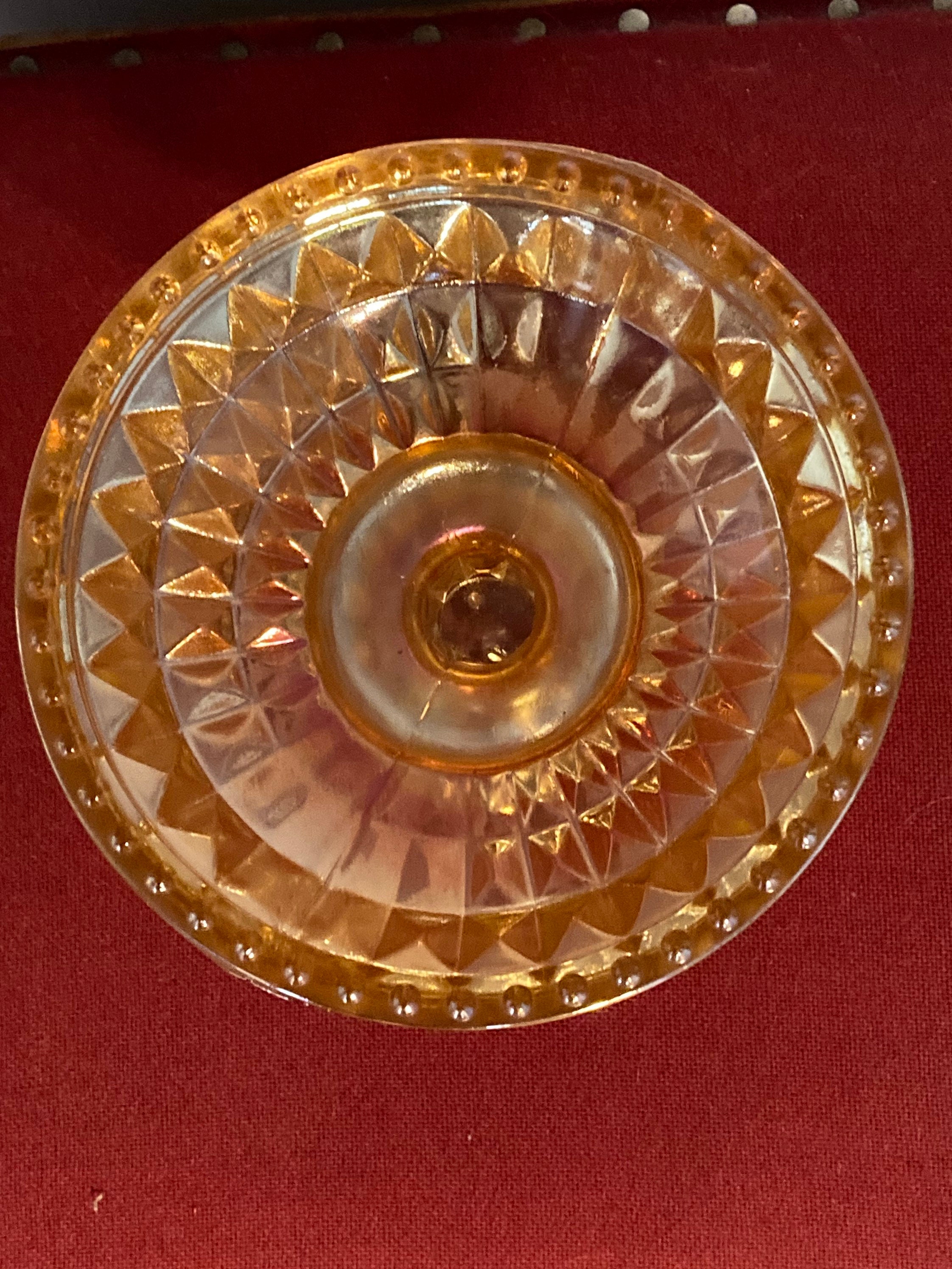 Vintage Marigold Pedestal Candy Dish - Etsy