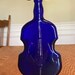 Vintage Cobalt Blue Violin Vase - Etsy