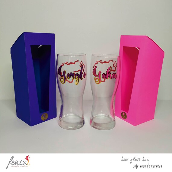 Fenix Box 5 beer glass box template beer glass box | Etsy