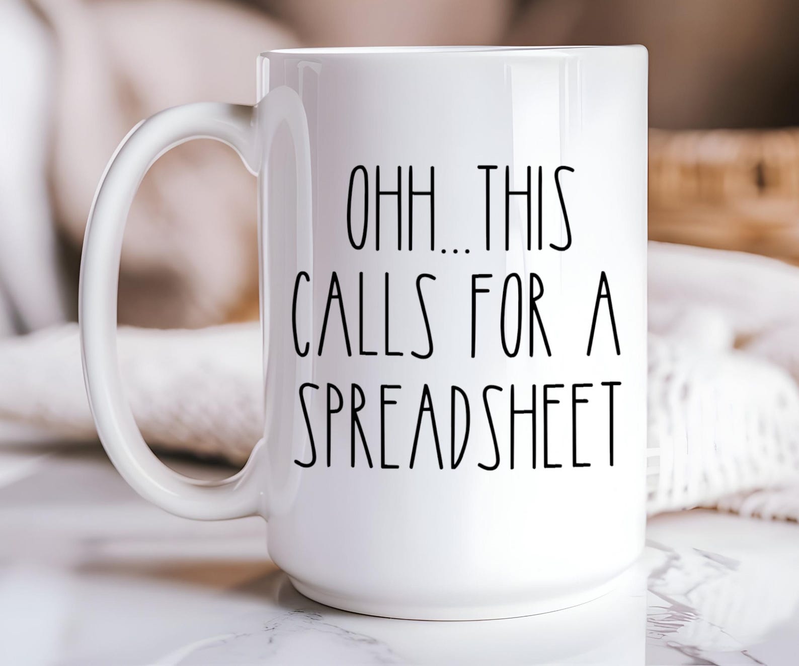 Oh, This Calls for a Spreadsheet: Funny Accountant Mug, Coworker Gift ...