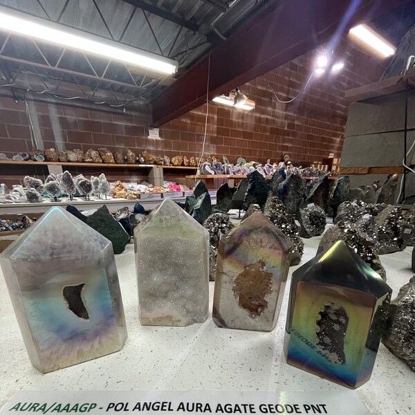 Angel Aura Geode - Etsy