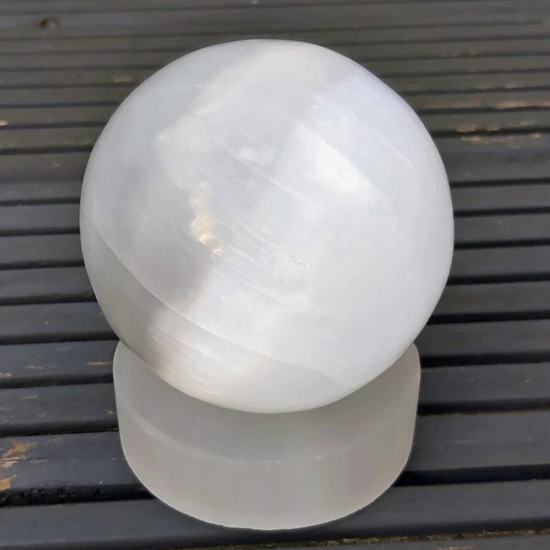 Selenite Sphere Display Stand - Etsy