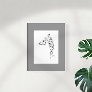 Giraffe - Original Pen Drawing - Wildlife Art Africa - Etsy