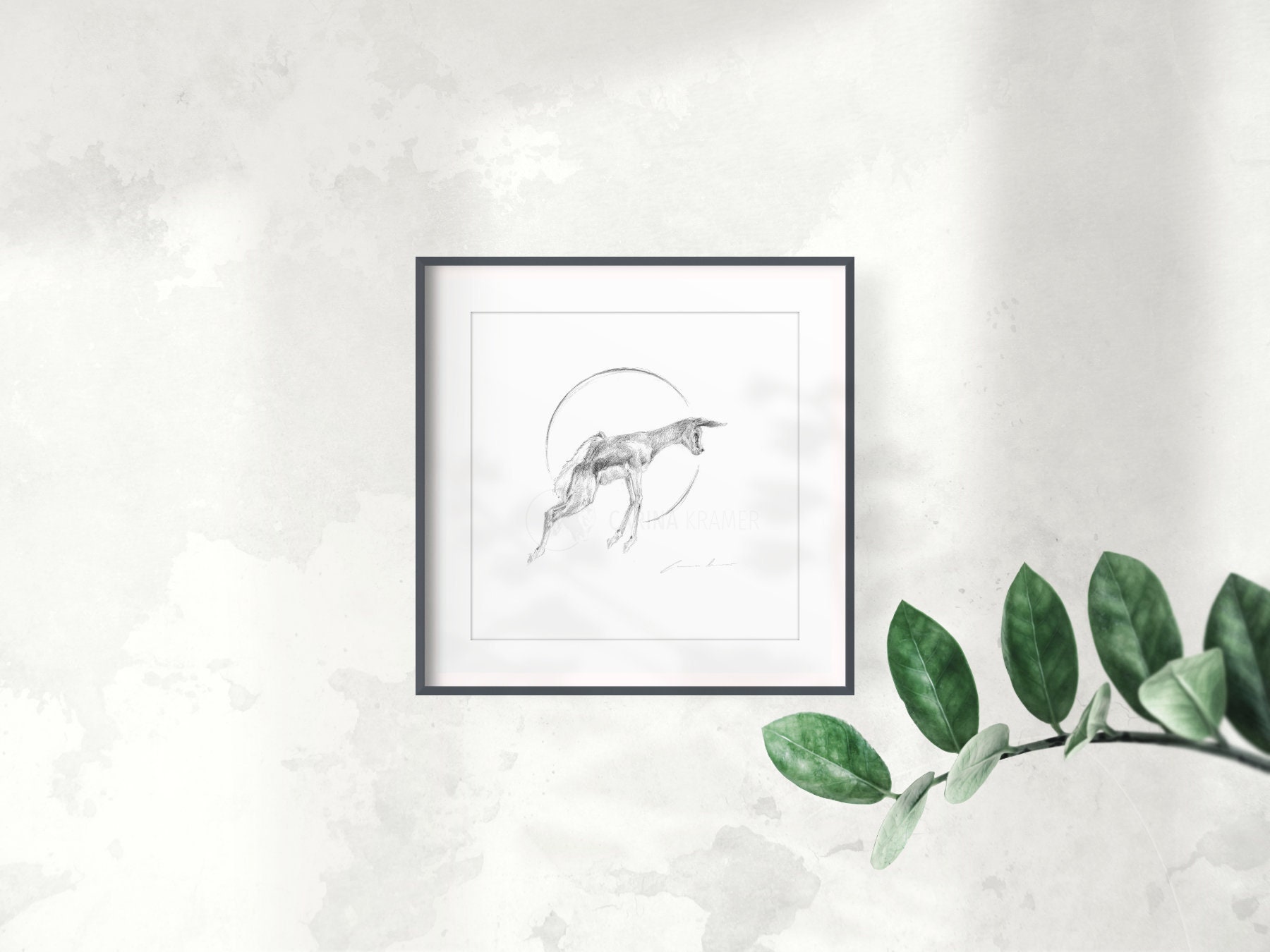 Springbok Original Pencil Drawing, Contemporary African Art, Wildlife ...