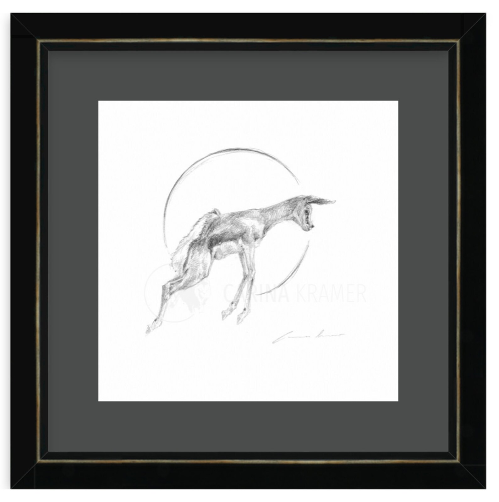 Springbok Original Pencil Drawing, Contemporary African Art, Wildlife ...