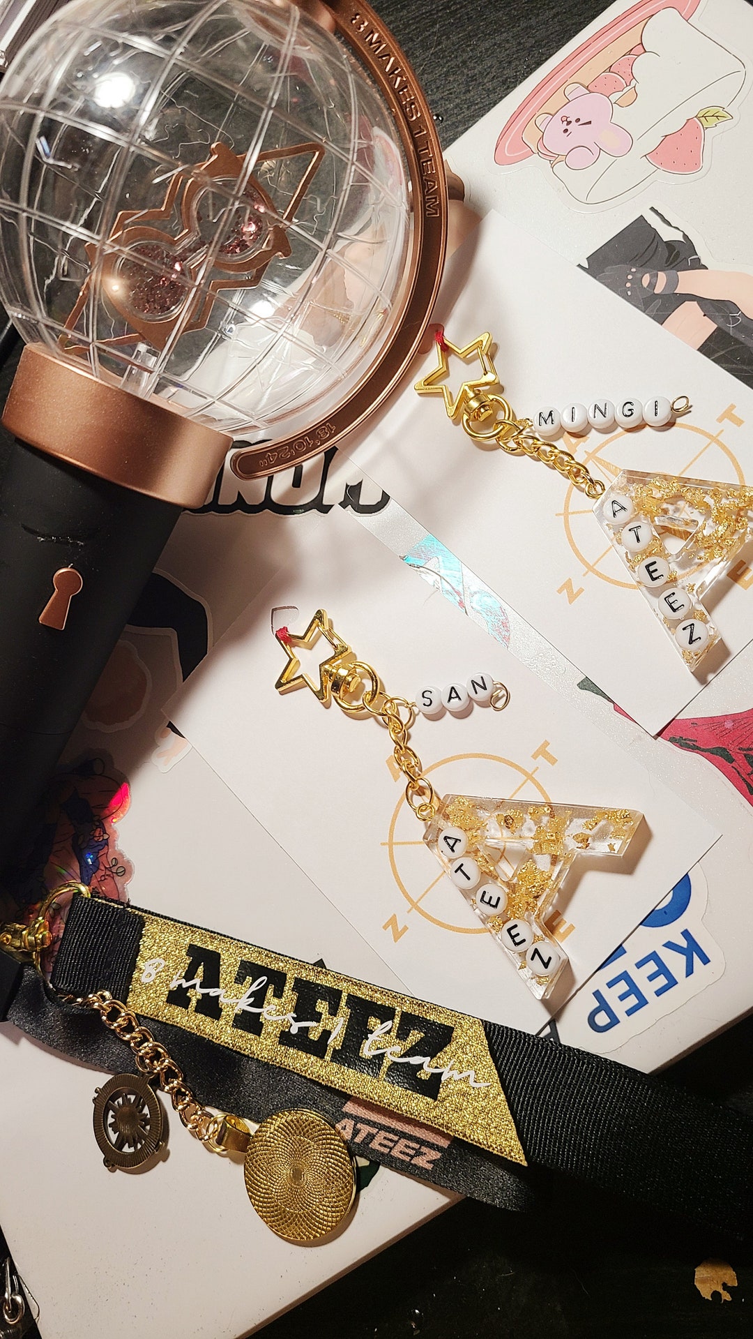 Ateez Keychains - Etsy