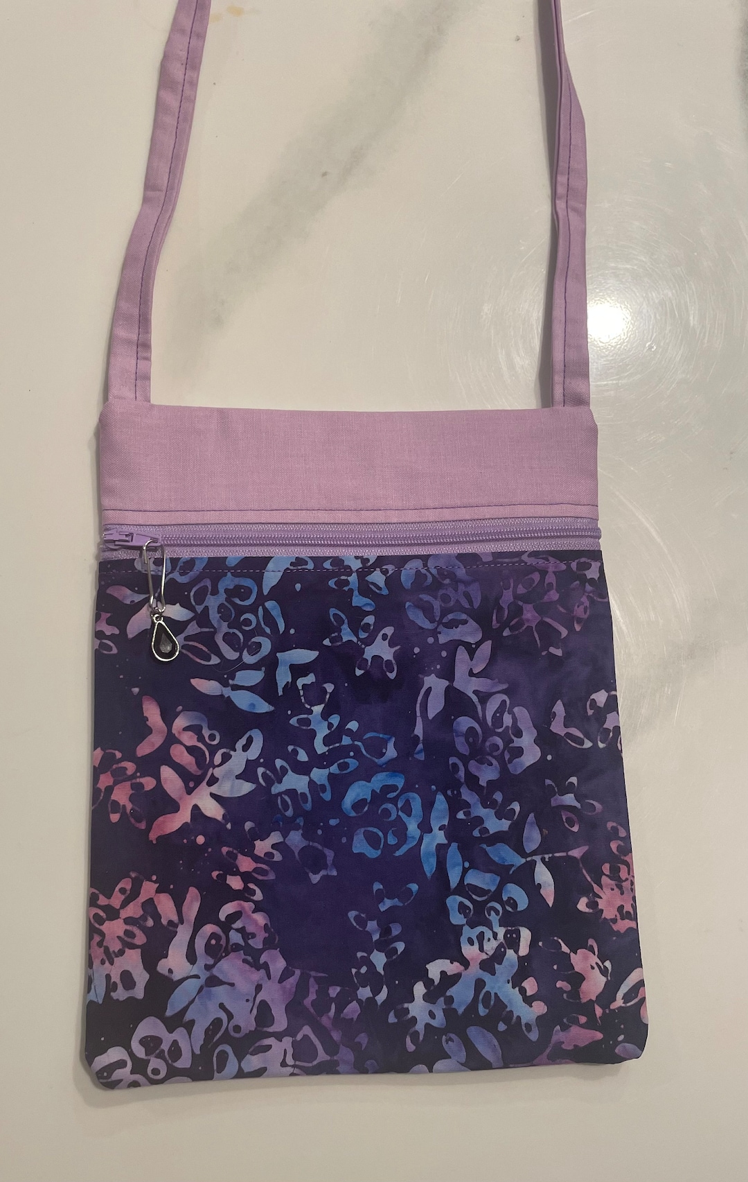 Purple Crossbody Bag | Cute Hand Sewn Bag | on the Go Purse | Lovely ...