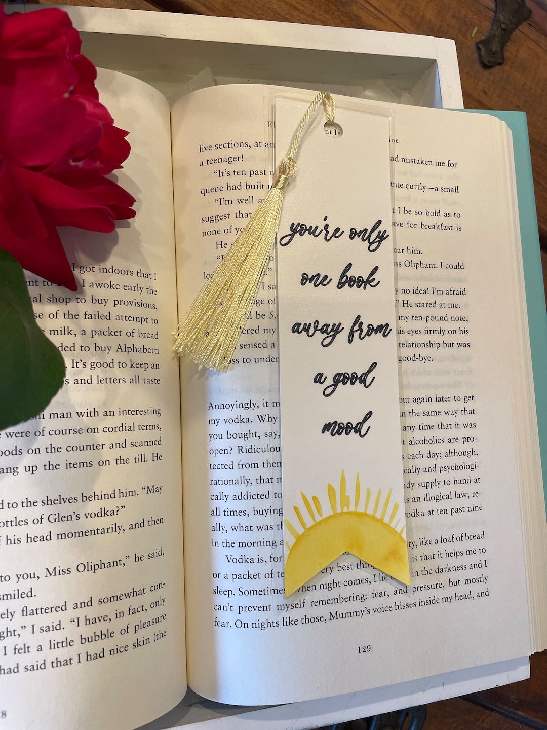Watercolor Bookmark | Bookish Gift | Sturdy Handmade Bookmark ...