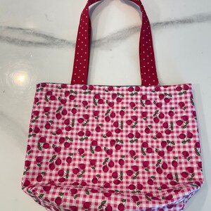 Cherry Mini Tote Bag - Etsy