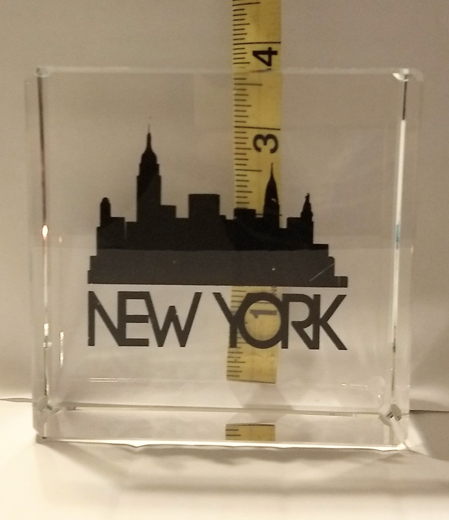 This Paperweight of the New York Skyline is a Silhouette. - Etsy