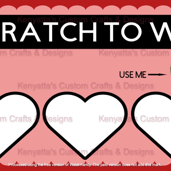 Digital Scratch off Template - Etsy