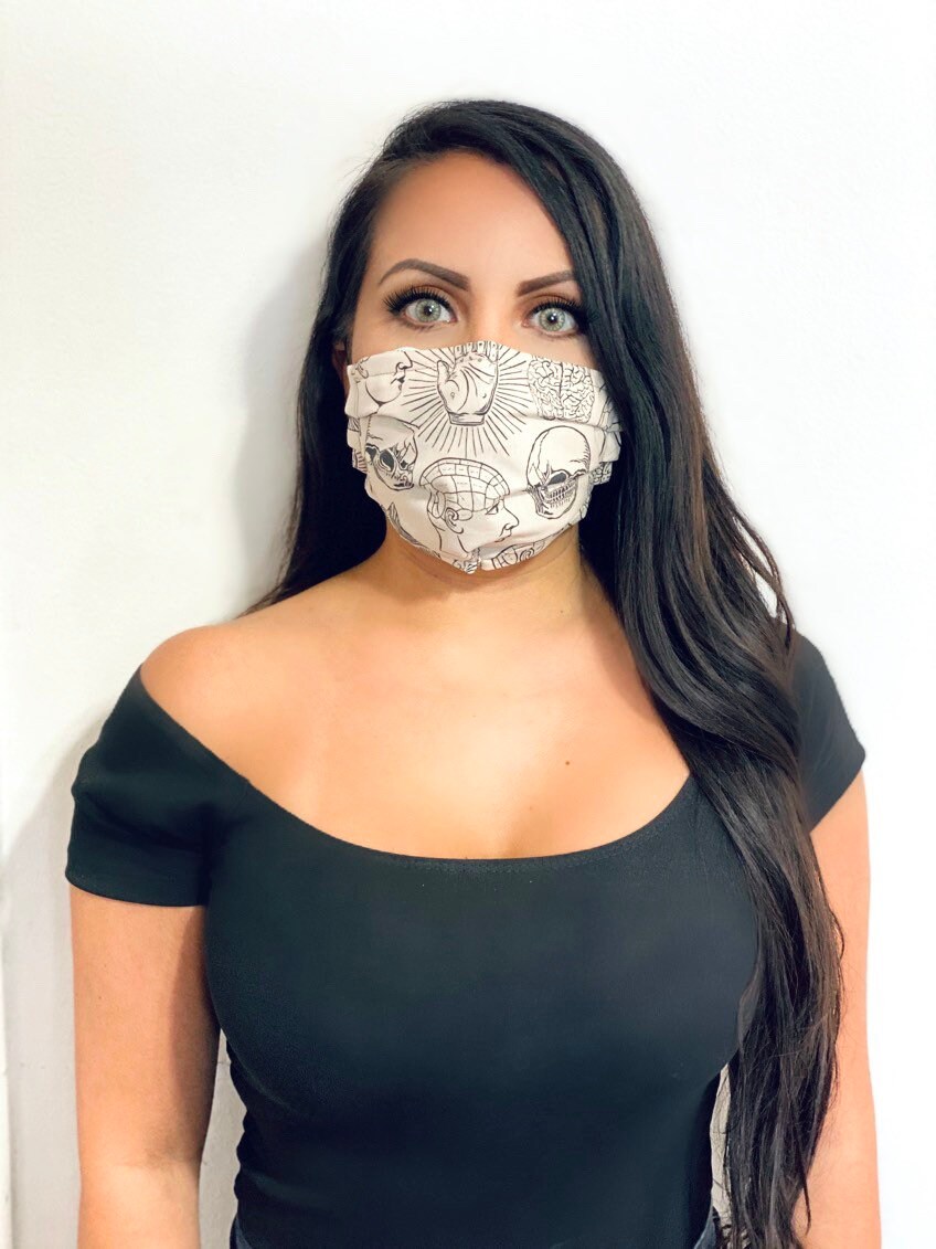 All Seeing Eye Mask Mystic Skull Triple Layered Mask for | Etsy