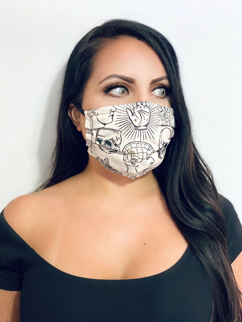 All Seeing Eye Mask Mystic Skull Triple Layered Mask for | Etsy