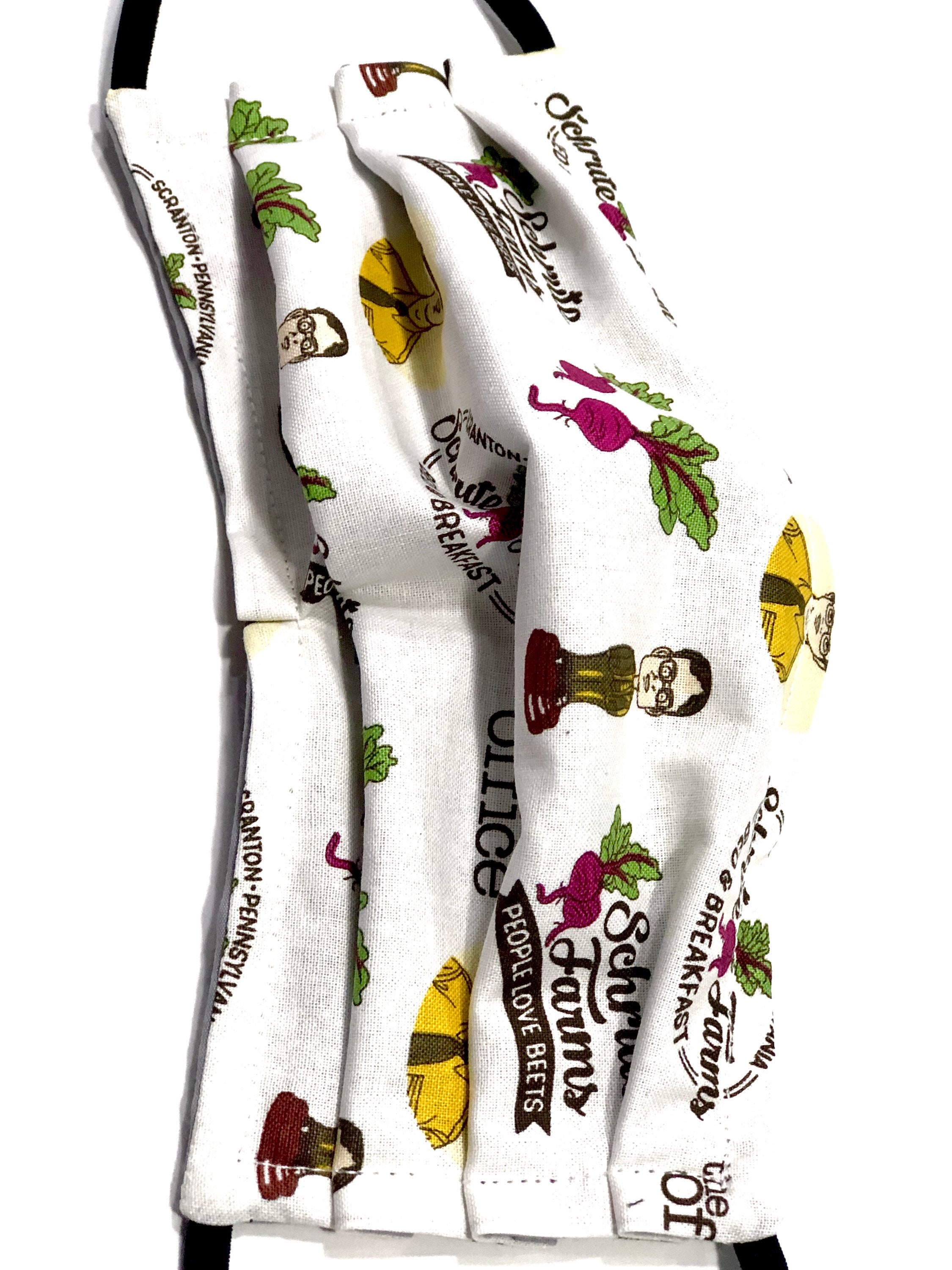 The Office Mask Dwight Schrute Farms Triple Layered Mask | Etsy