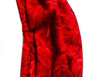 Red Rose Mask - Etsy