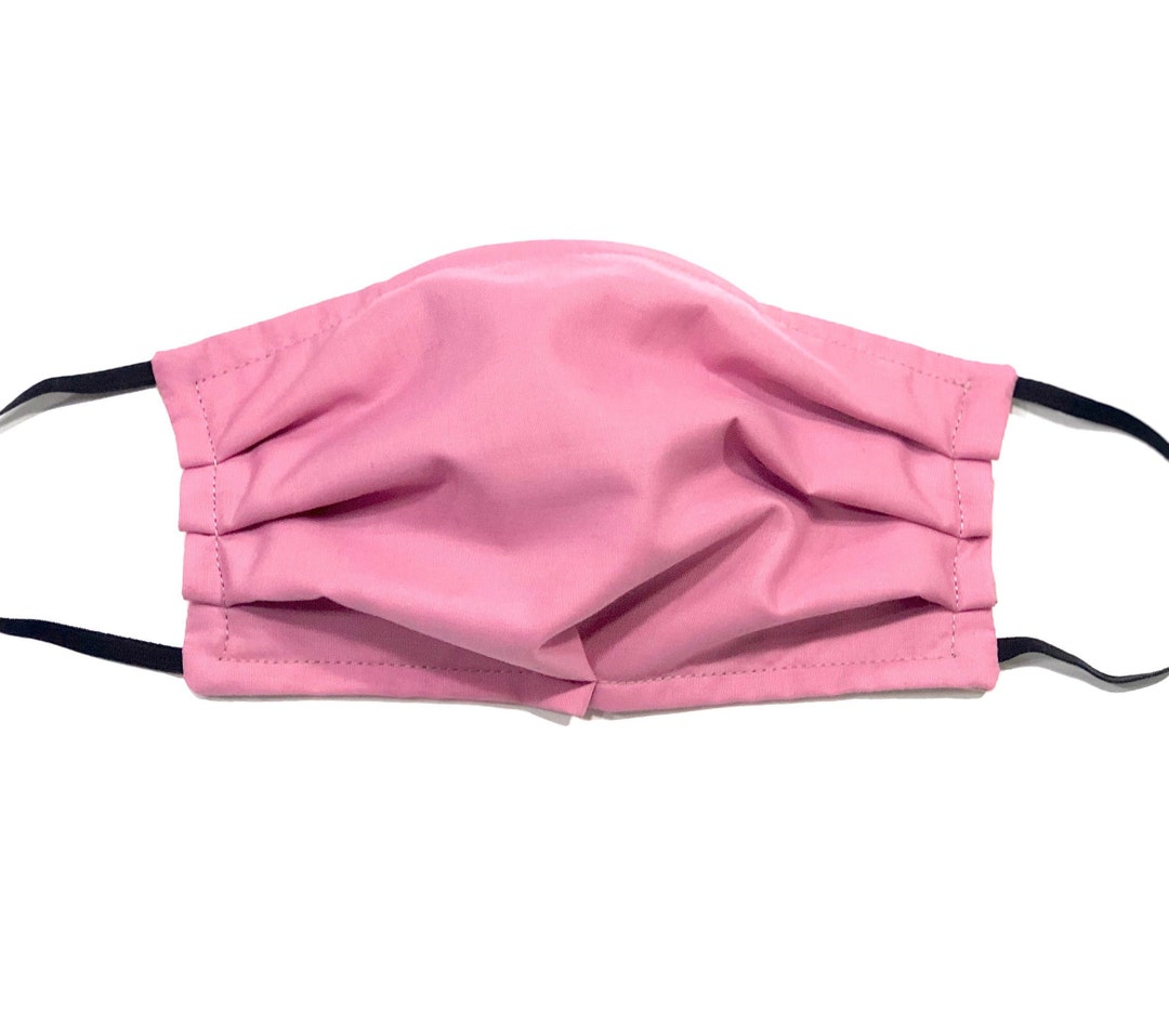 Dusty Rose Pink Mask Triple Layered Mask for Fall, Autumn, Nose Wire ...