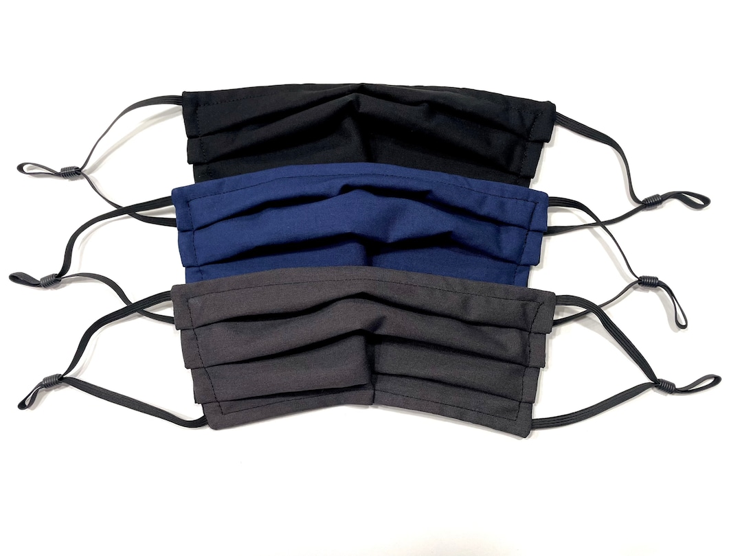 3 Pack of Face Masks Triple Layered Face Masks With Nose - Etsy