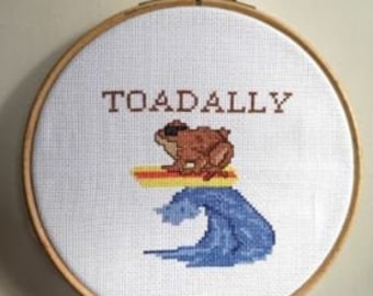 Absolutely Ribbiting Cross Stitch Pattern | Etsy