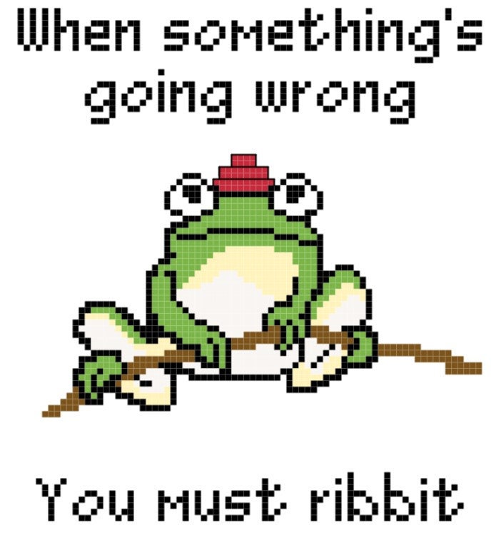 Devo Frog Cross Stitch Pattern - Etsy