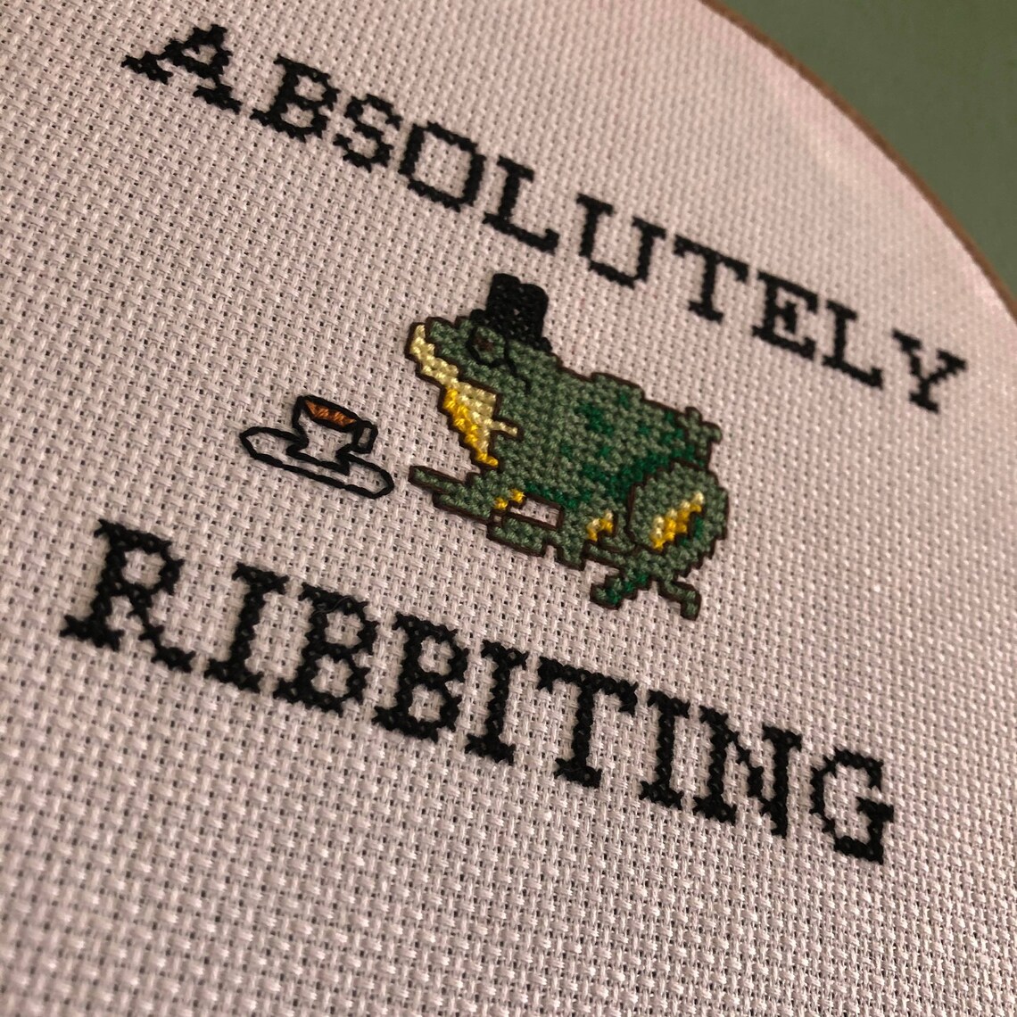 Absolutely Ribbiting Cross Stitch Pattern - Etsy