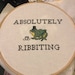 Absolutely Ribbiting Cross Stitch Pattern - Etsy UK