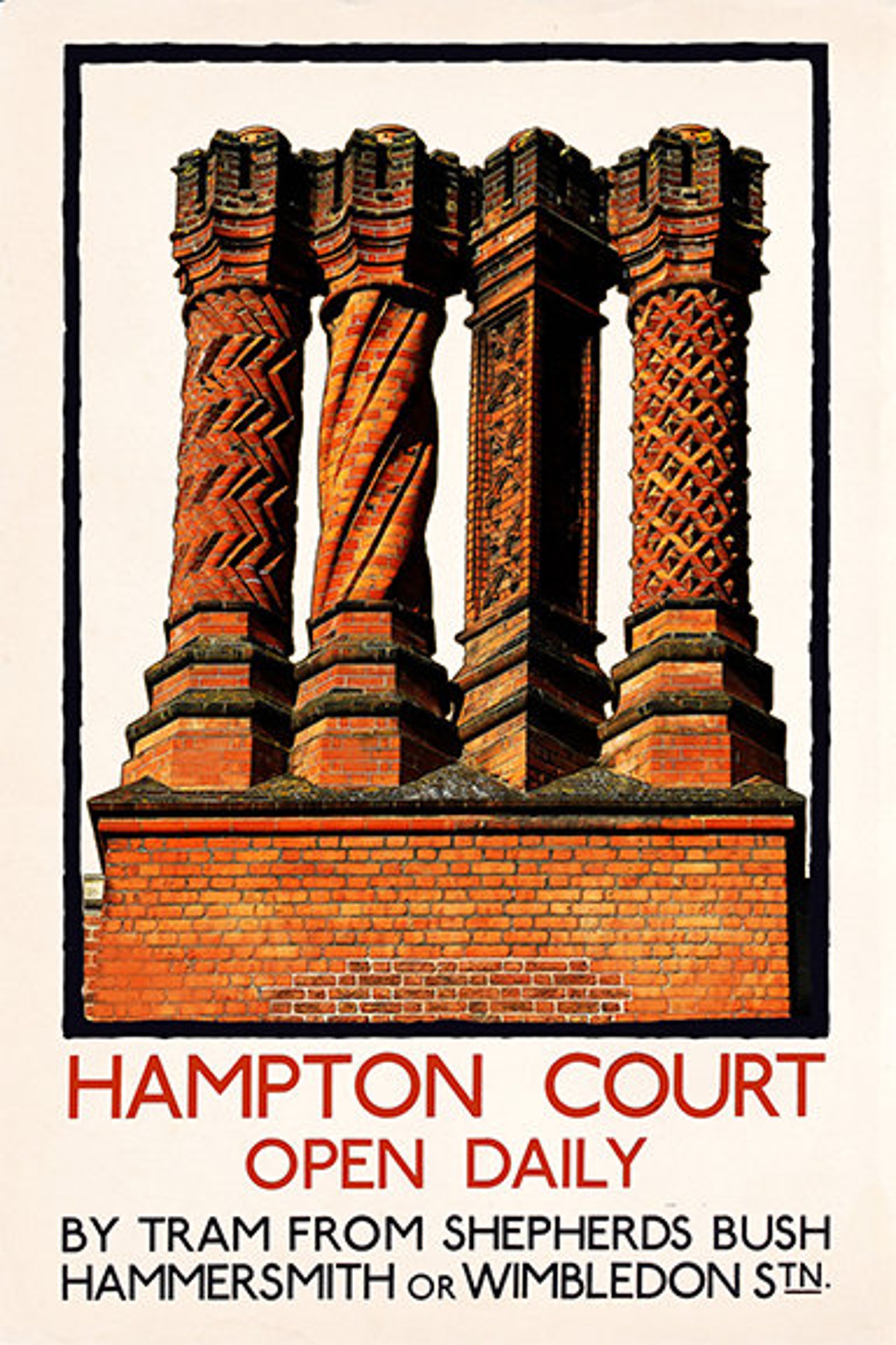 Hampton Court Travel Posters Great Britain Group 2 - Etsy