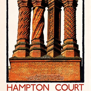 Hampton Court Travel Posters Great Britain Group 2 - Etsy