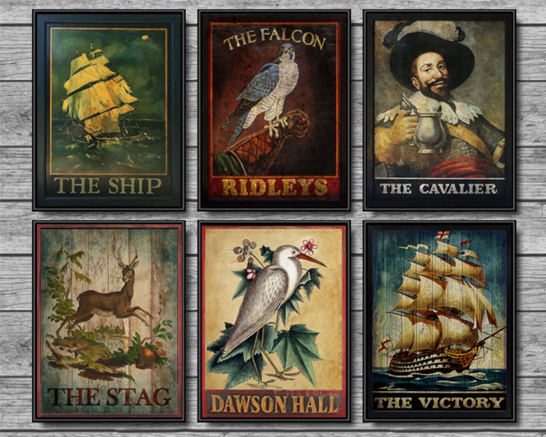Old English Pub Signs Special Collection 01 - Etsy