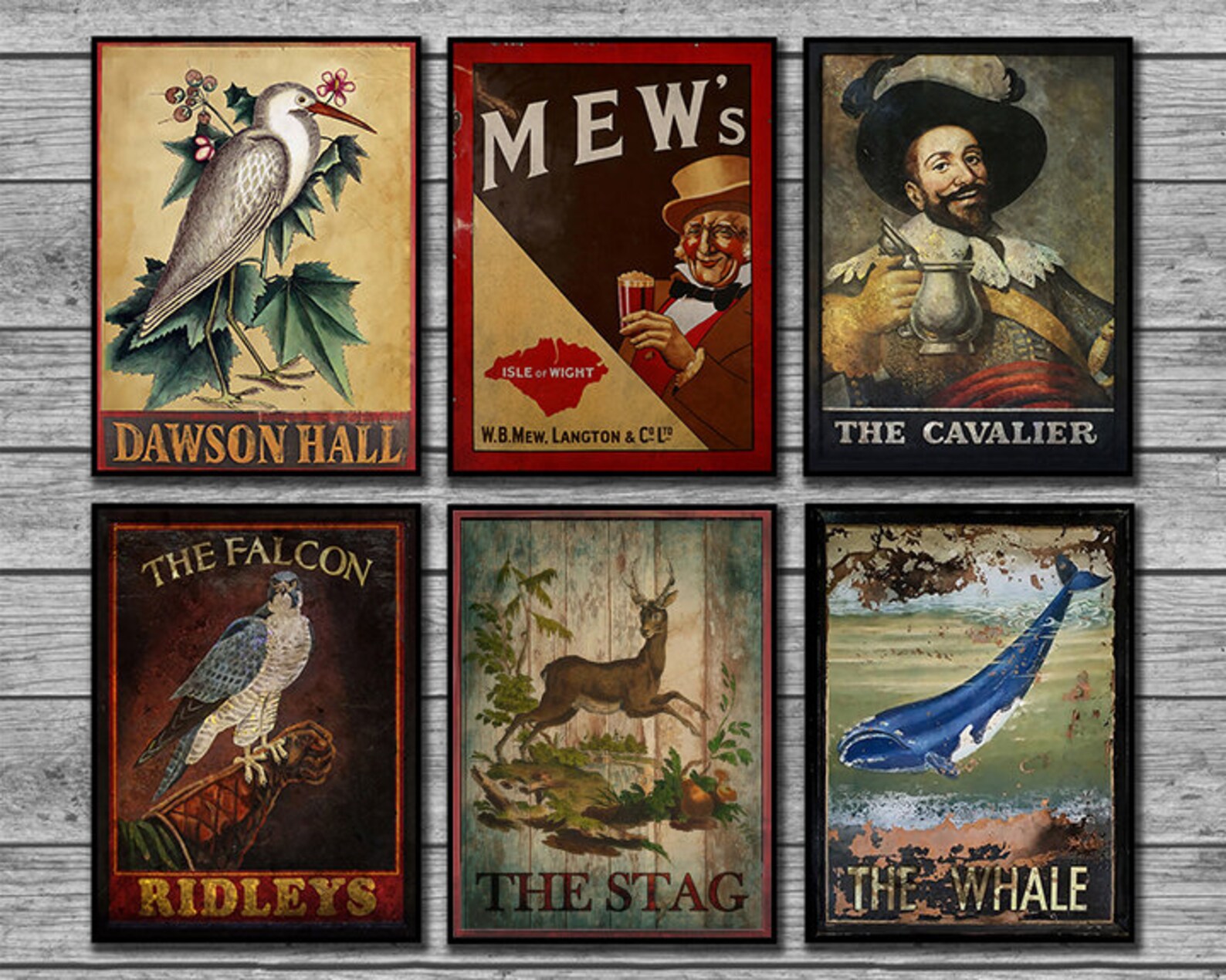 Old English Pub Signs Set 2 - Etsy