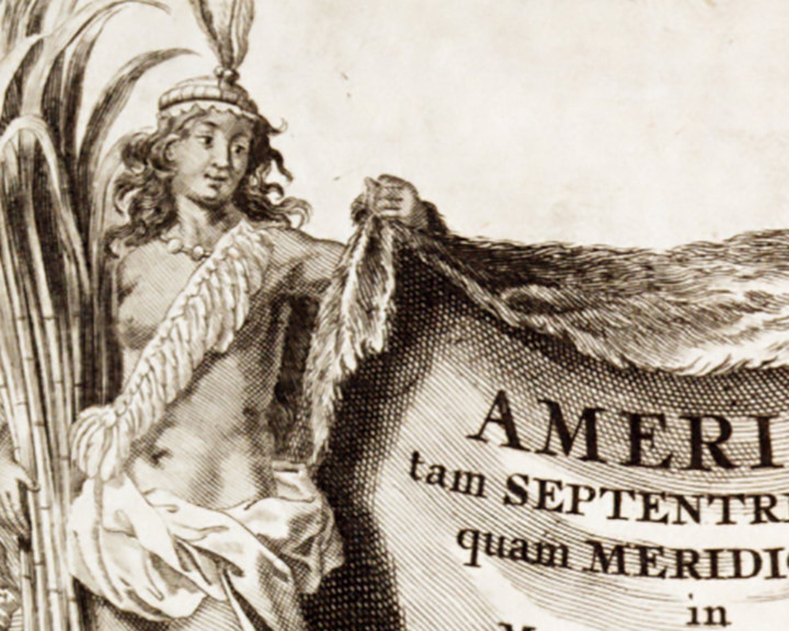 Map of North and South America From 1735 is a Perfect - Etsy