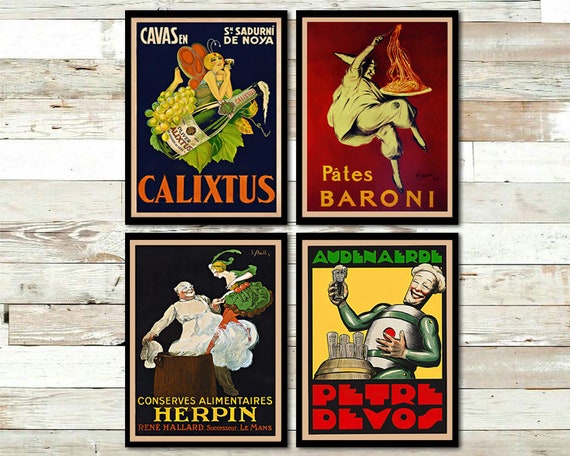 French Culinary Posters From the Early Twentieth Century. - Etsy